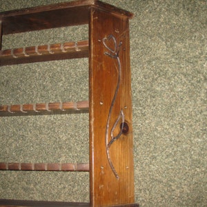 WOODEN SPOON PLATE Rack Large Wall Rack Holds 18 Spoons With | Etsy