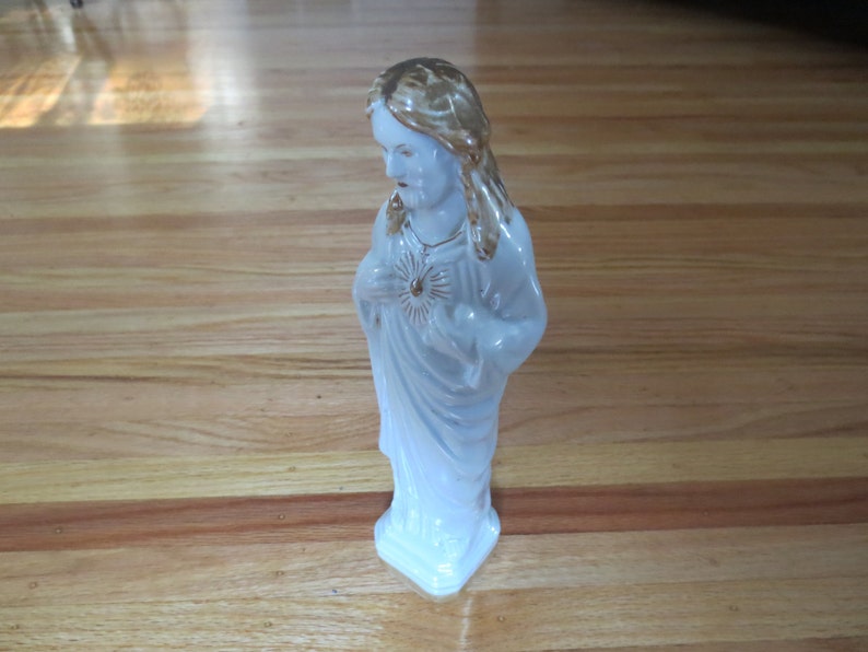 CERAMIC JESUS STATUE Made In Brazil Marked On Bottom Statue Is | Etsy