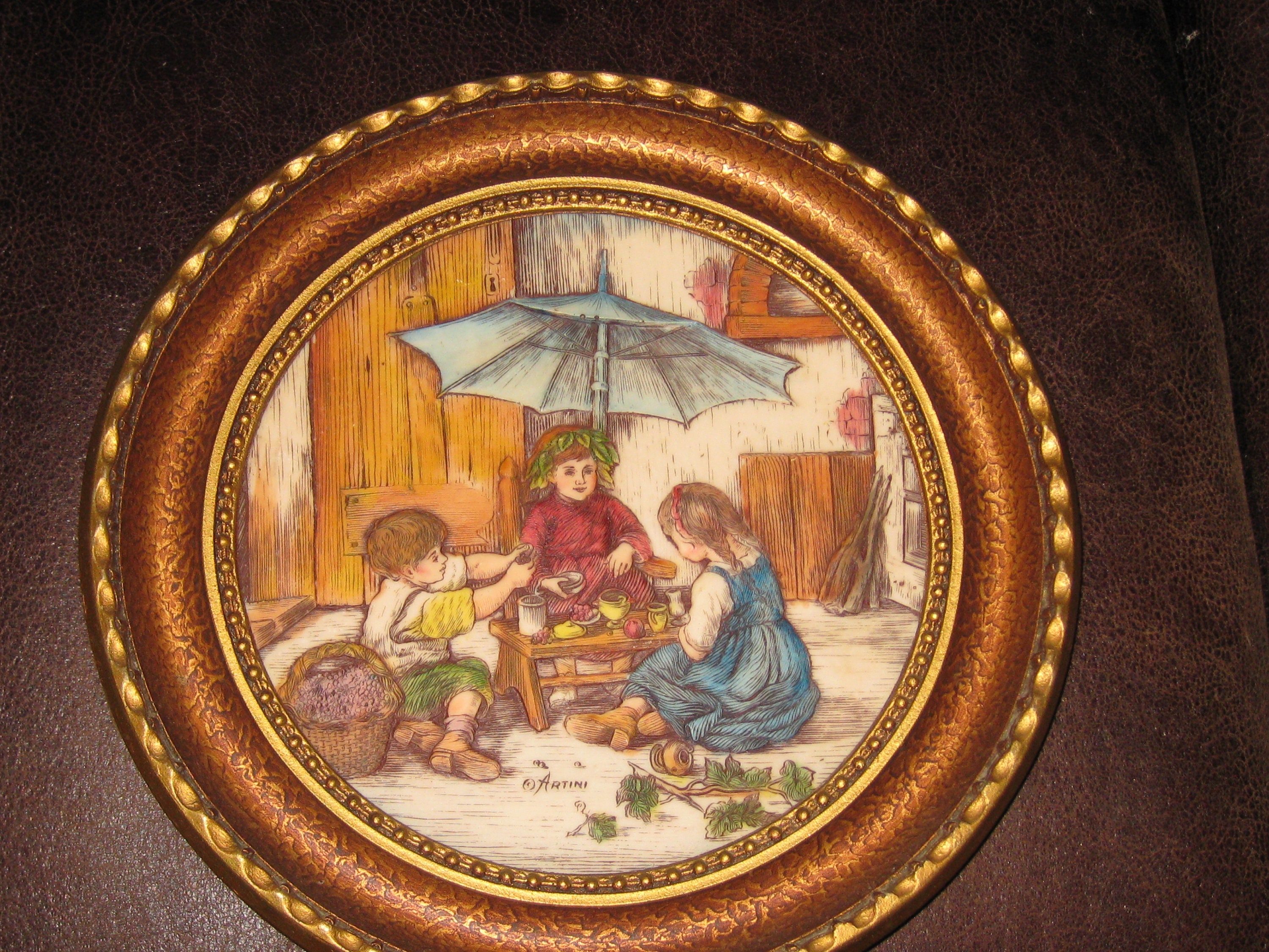 ARTINI SCULPTURED ENGRAVING Hand Painted Twin Etched Four | Etsy