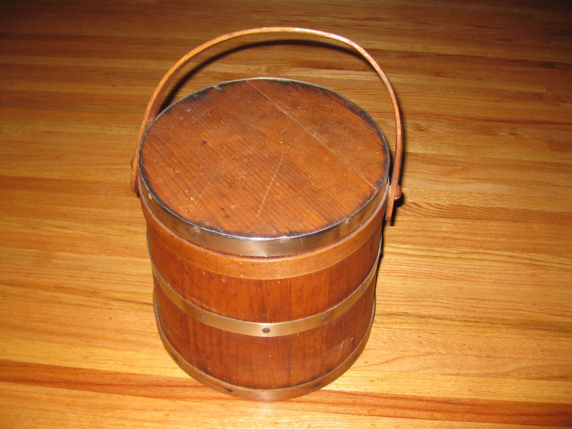 VINTAGE SUGAR BUCKET 11 1/4 Across Top and 12 High - Etsy