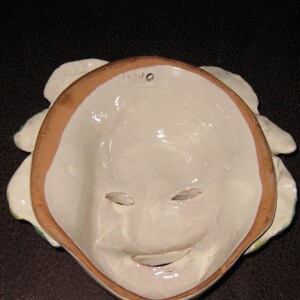 BABY FACE SURROUNDED by Fruit White Ceramic Face With Raised Fruit ...