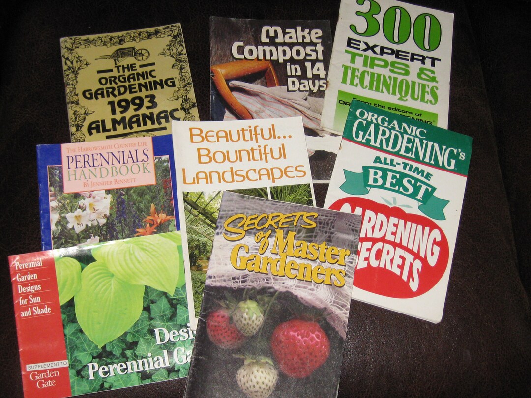 EIGHT VINTAGE GARDENING Pamphlets Compost Organic Perennials - Etsy