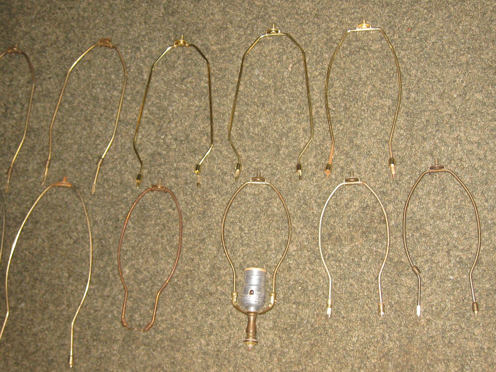 LAMP HARPS COLLECTION of 11 Harps Plus One Round Shade Holder | Etsy