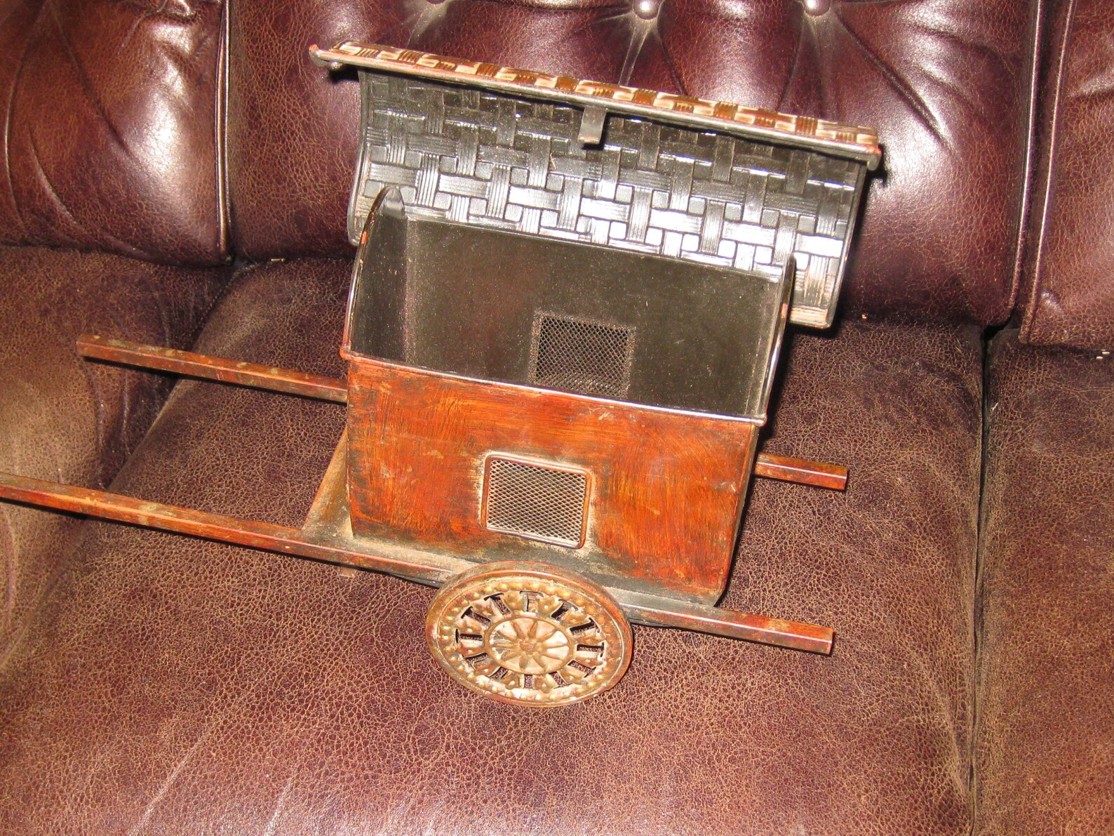 METAL RICKSHAW Pull Cart 18 Long 6 1/2 Wide 10 - Etsy