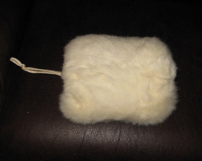 VINTAGE WHITE RABBIT Fur Muff Handwarmer for Little Girl Young Lady ...