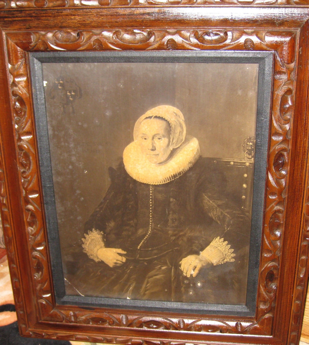 CORNELIA CLAESDR VOOGHT Portrait Sepia Photograph of Painting by Frans ...