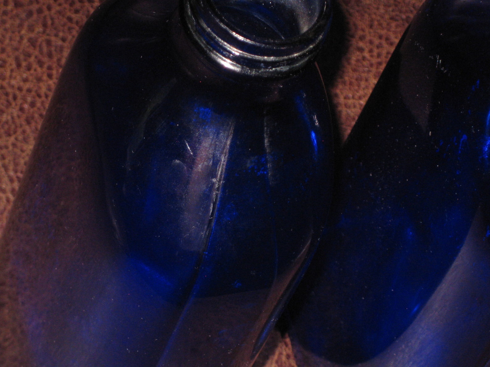 COBALT BLUE MILK of Magnesia Bottles 2 Vintage 9 Bottles | Etsy