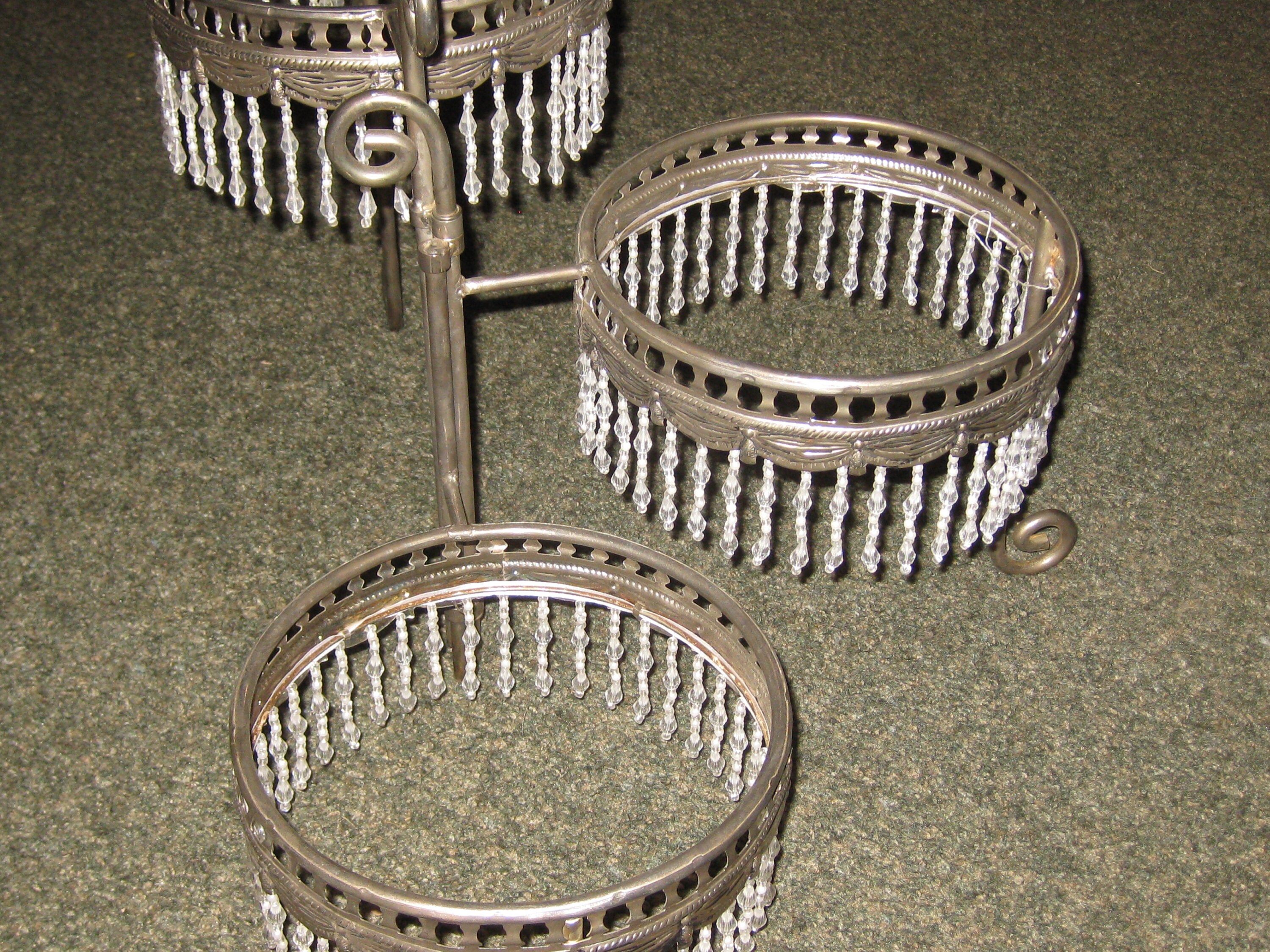 TRI TIER METAL Tabletop Folding Stand 14 High to Middle | Etsy