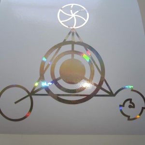 Tetrahedron Geometry Vinyl Decal - Etsy