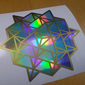 Tetrahedron Matrix, Size 5.2" Sticker 2 Colors - Etsy UK