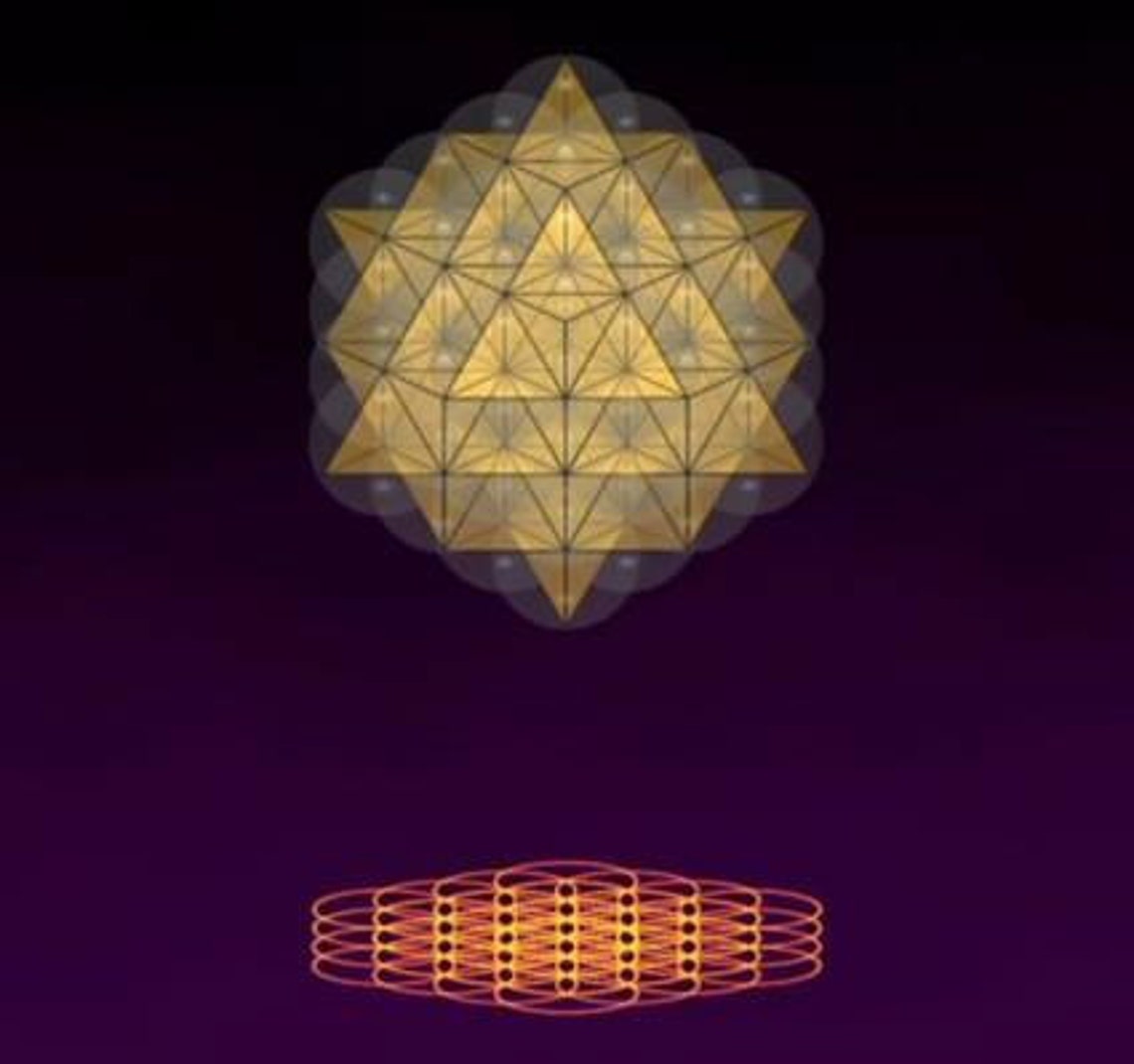 Tetrahedron Matrix Size 5.2 Sticker 2 Colors - Etsy