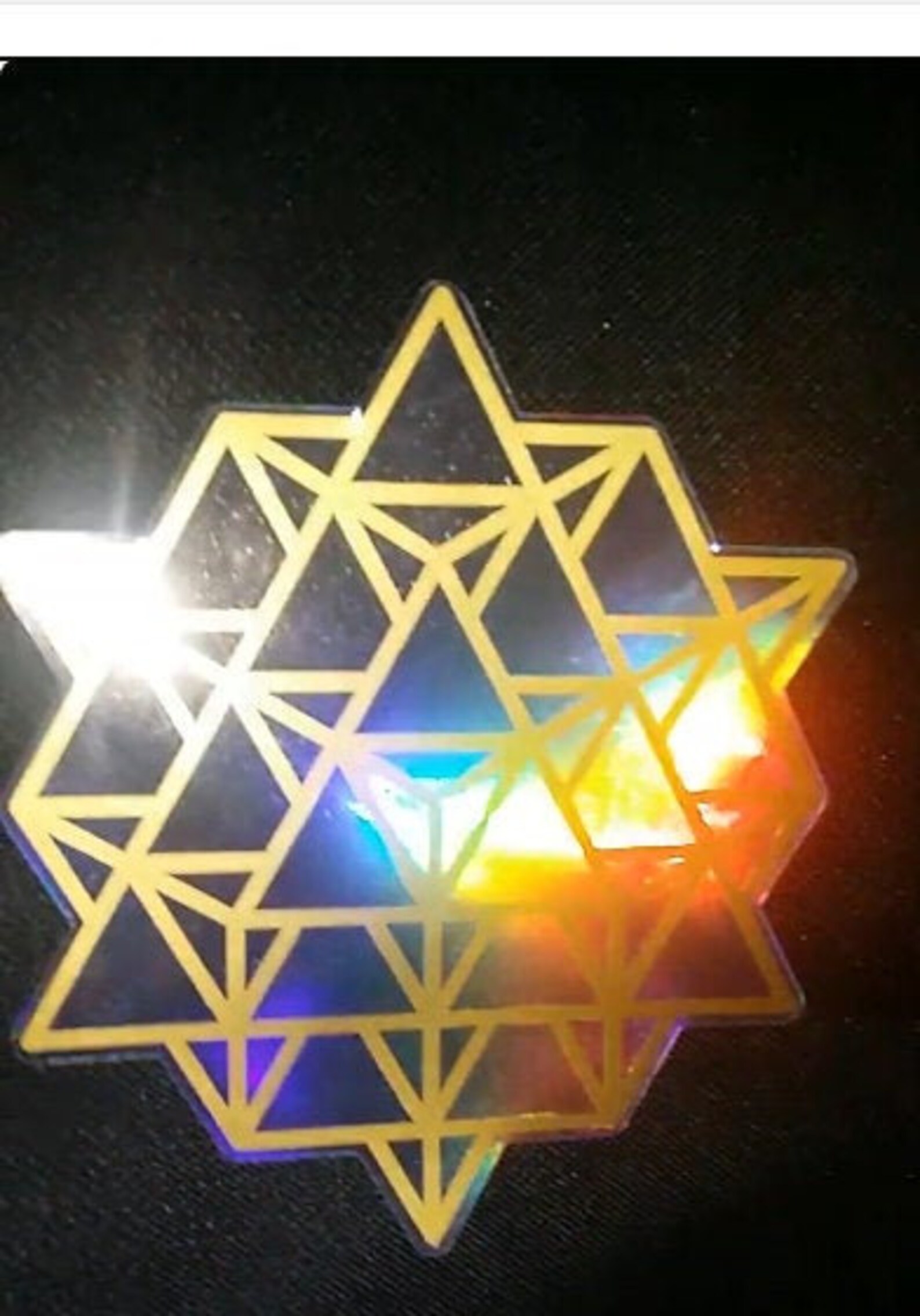 Tetrahedron Matrix Size 5.2 Sticker 2 Colors - Etsy UK