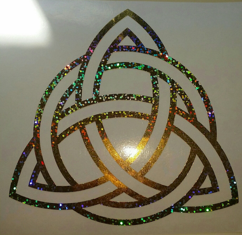 Glitter Eternity Trinity Sticker - Etsy