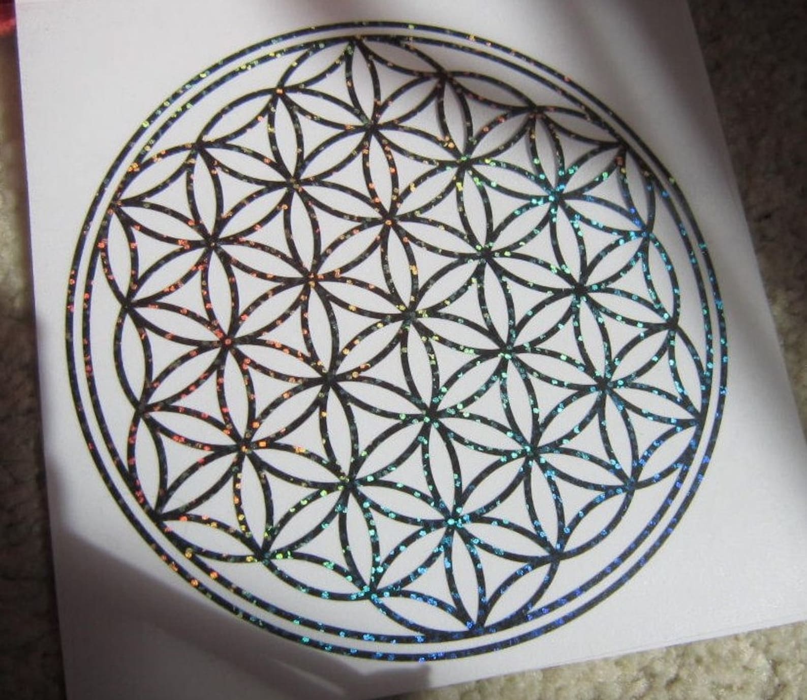 Sparkle Flower of Life Various Colors | Etsy