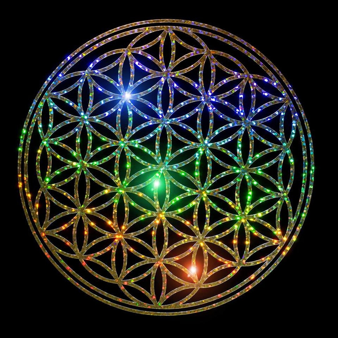 Sparkle Flower of Life Various Colors - Etsy