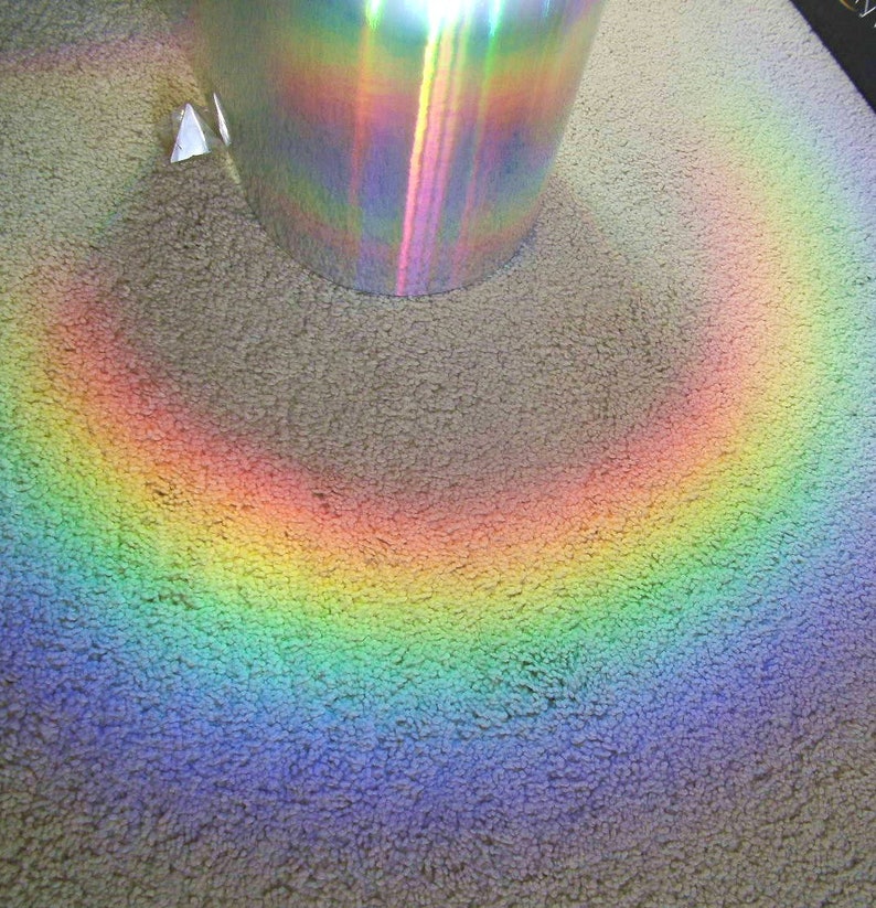 Rainbow Silver Aluminium Silver Sticker 5.31 Inches - Etsy UK