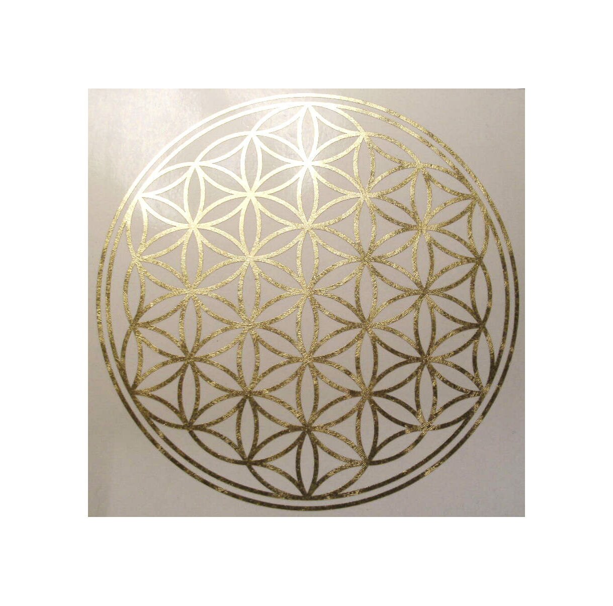 Gold Leaf Effect Flower of Life Decal - Etsy