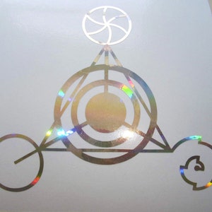 Tetrahedron Geometry Vinyl Decal - Etsy