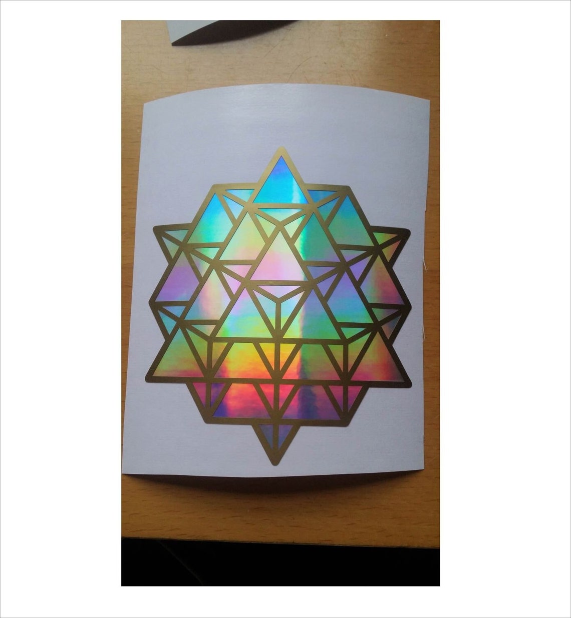 Tetrahedron Matrix Size 5.2 Sticker 2 Colors | Etsy UK
