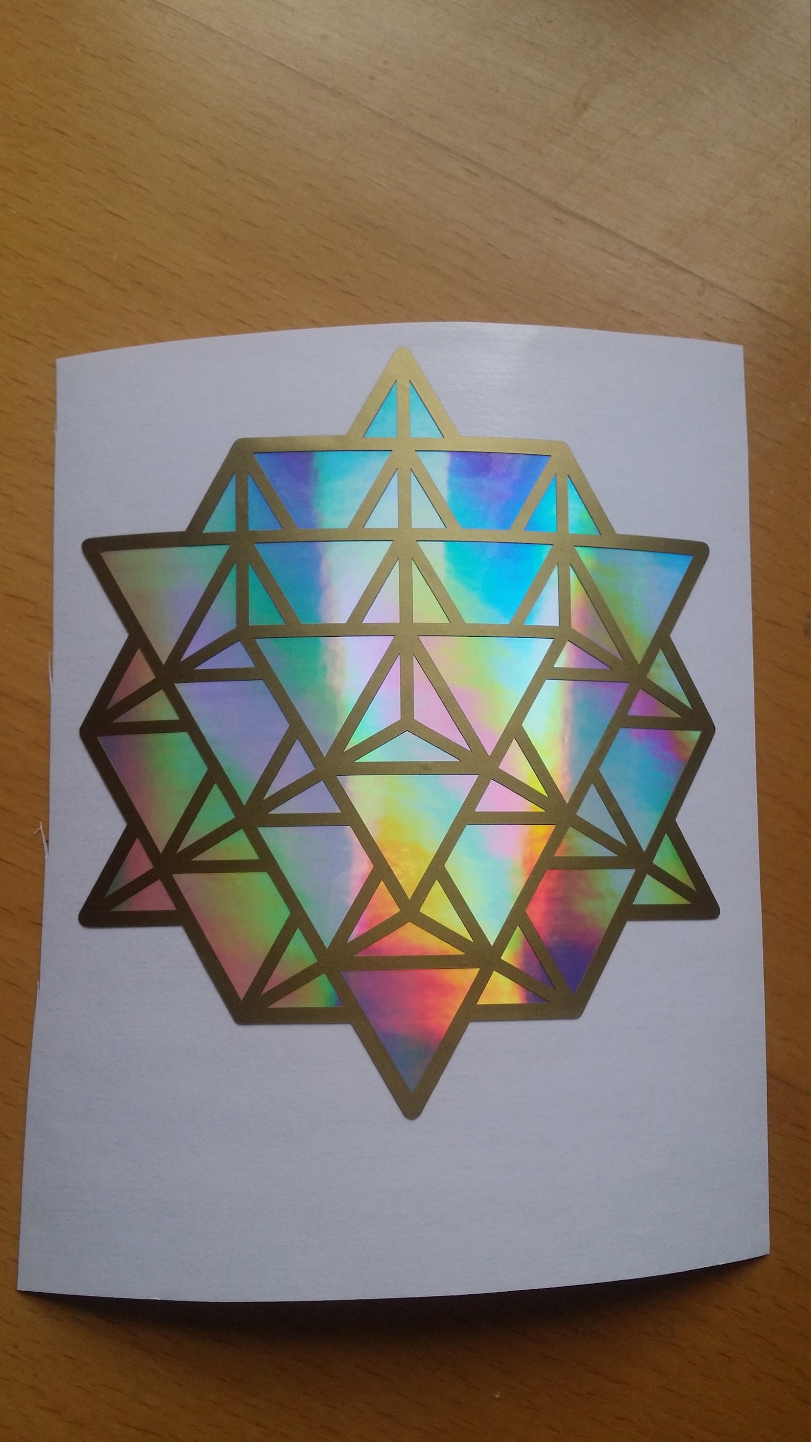 Tetrahedron Matrix Size 5.2 Sticker 2 Colors | Etsy UK