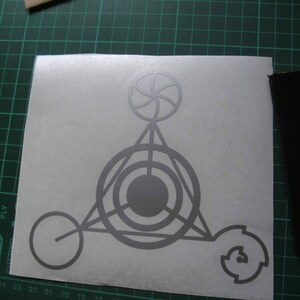 Tetrahedron Geometry Vinyl Decal - Etsy