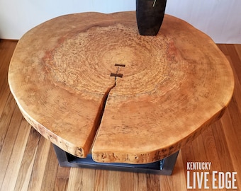 Live Edge Rustic Log Coffee Table - Etsy