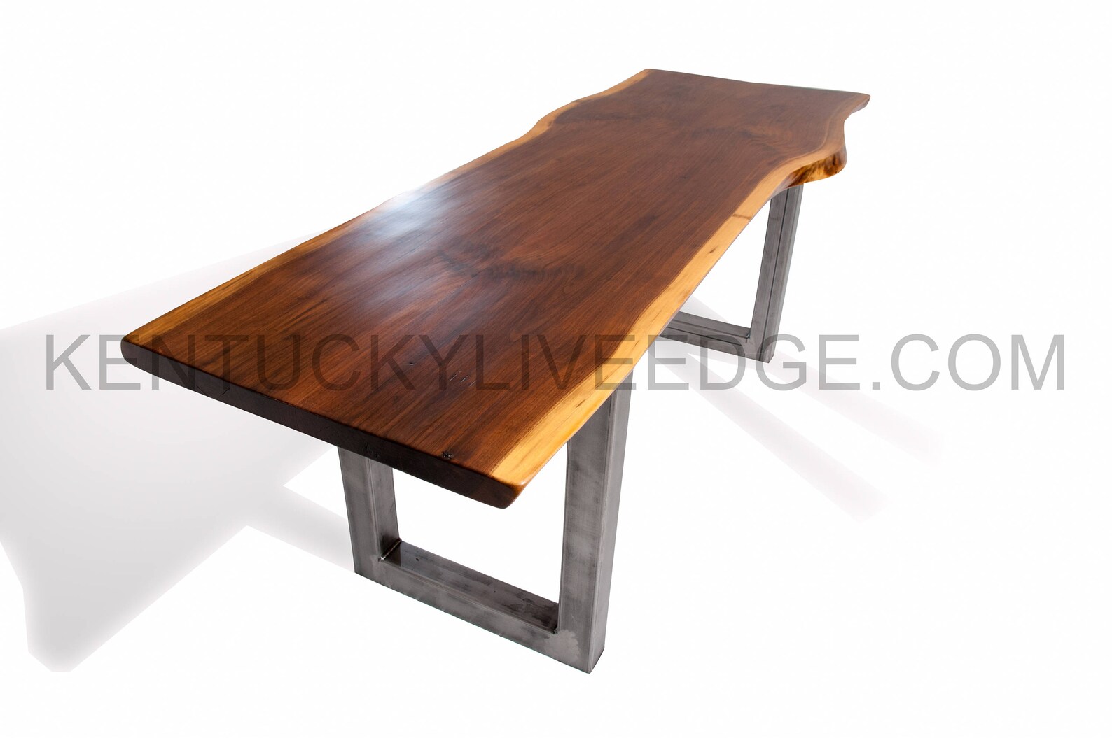 Your Custom Live Edge Dining Table Natural Edge Table Steel - Etsy
