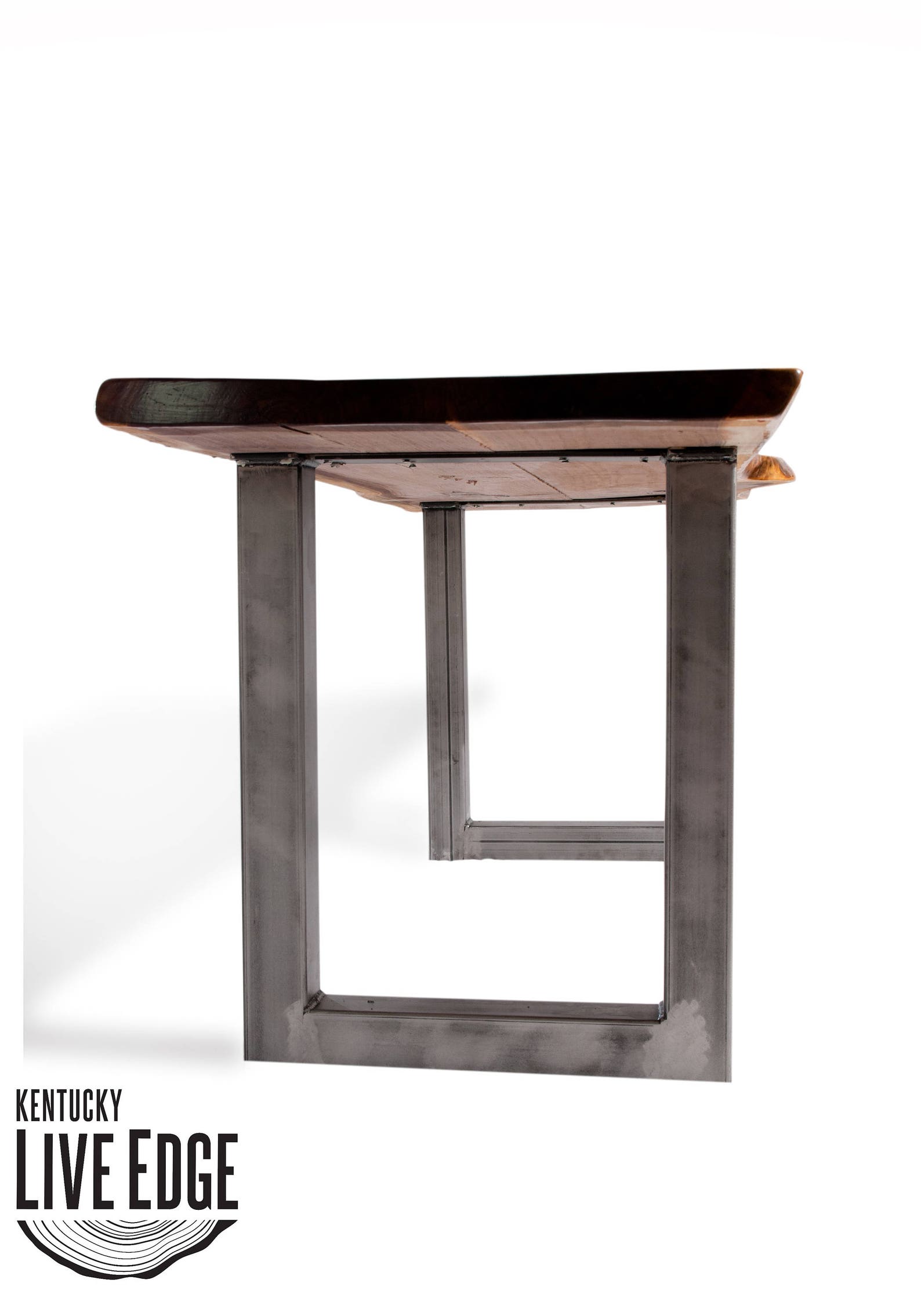 Your Custom Live Edge Dining Table Natural Edge Table Steel - Etsy