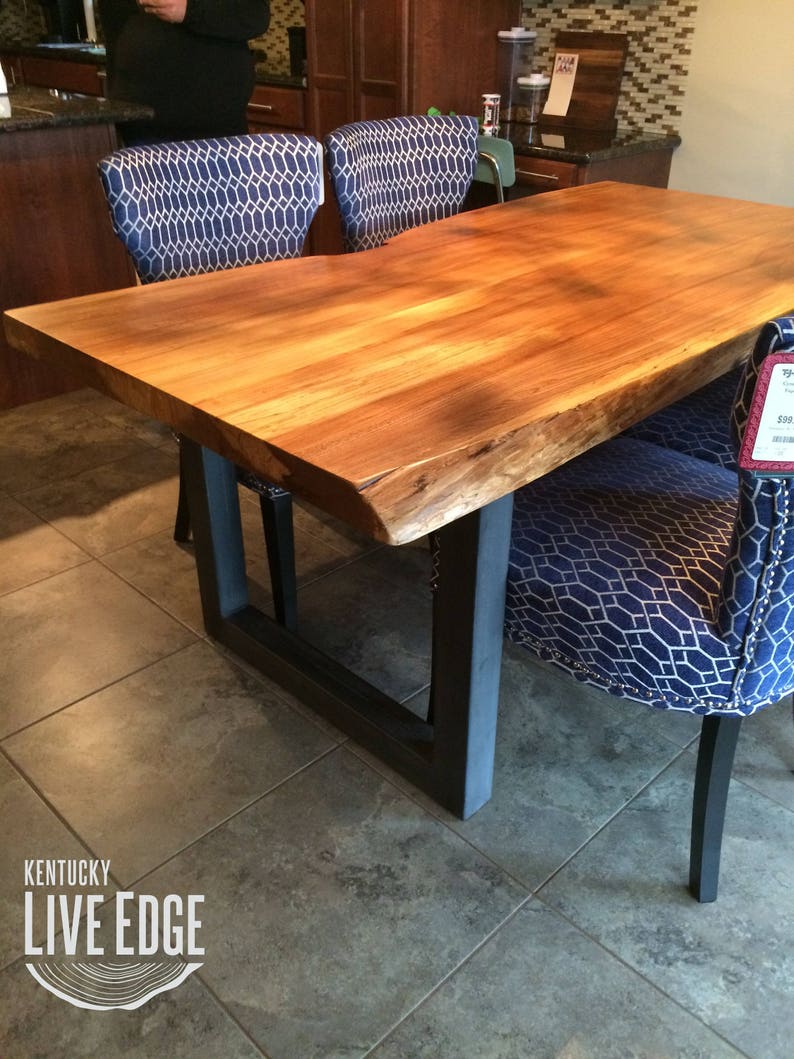Natural Edge Dining Table Custom Order Natural Wood Dining - Etsy