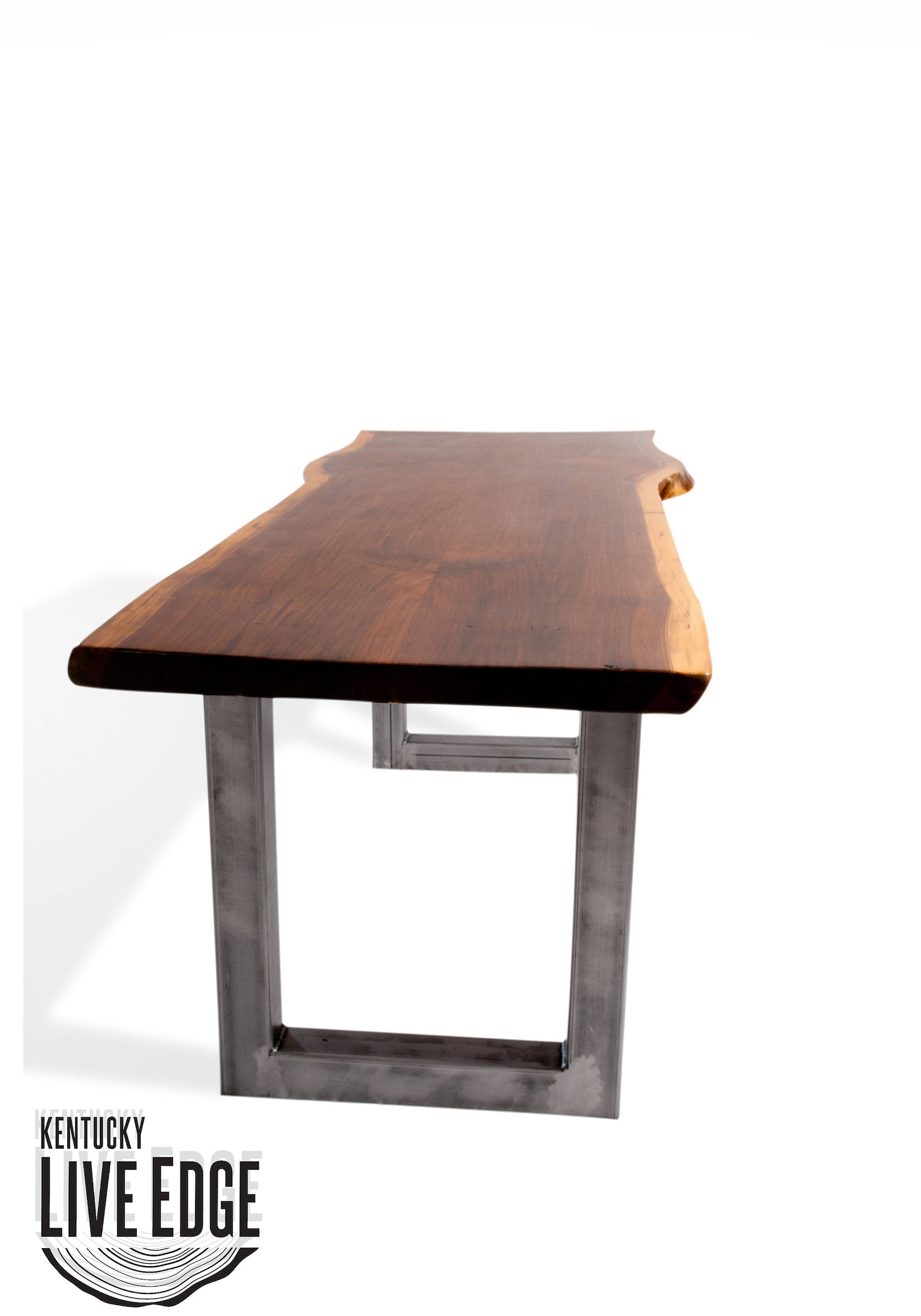 Your Custom Live Edge Dining Table Natural Edge Table Steel - Etsy