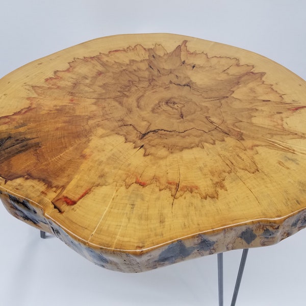 Log End Table - Etsy