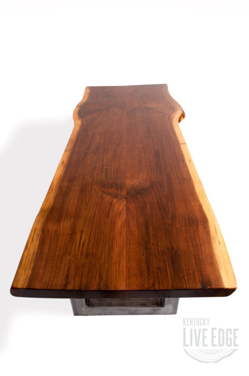Your Custom Live Edge Dining Table Natural Edge Table Steel - Etsy