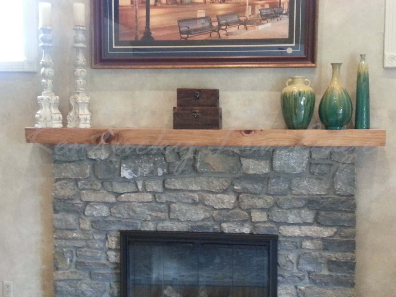 Custom Mantel- Live Edge Mantel- Hardwood Mantel- Wooden Mantel ...