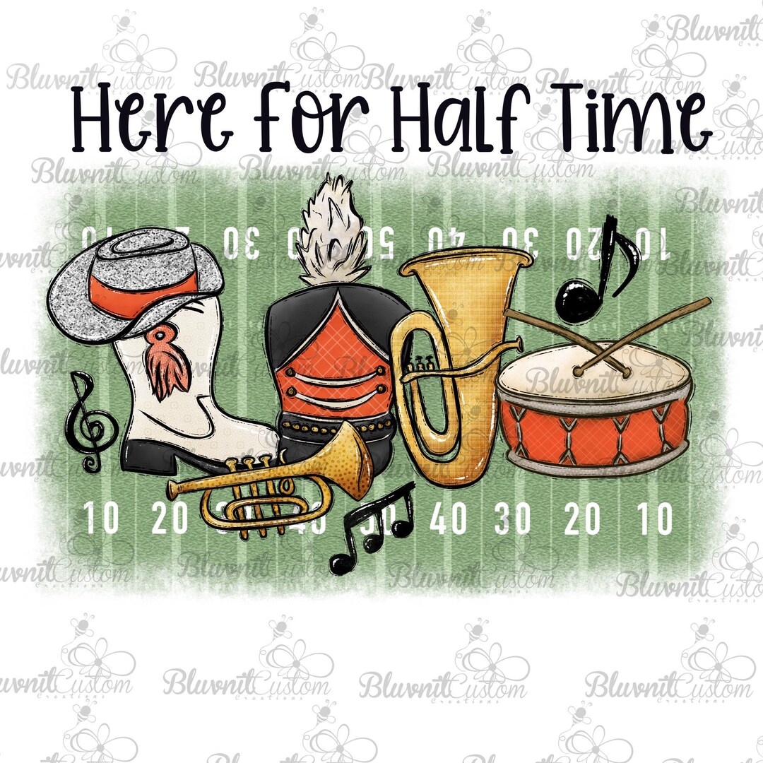 Here for Half Time PNG File/sublimation Design/t-shirt Design - Etsy