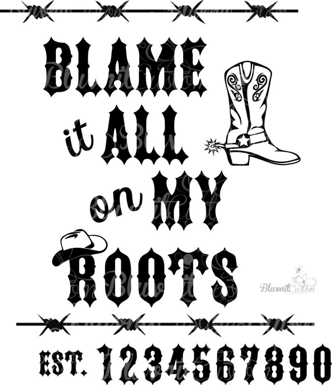 Blame It All on My Roots SVG/PNG Cricut/silhouette Cut File - Etsy