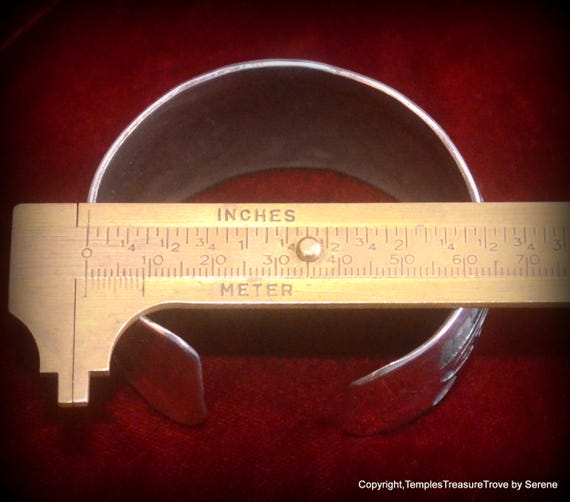 92 Grams Navajo Cuff~950 Silver Double Butterfly Over… - Gem