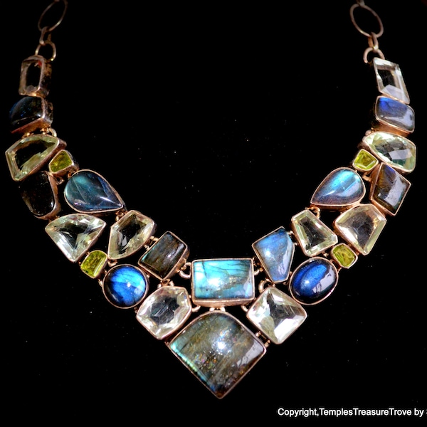 Gemstone Necklaces - Etsy