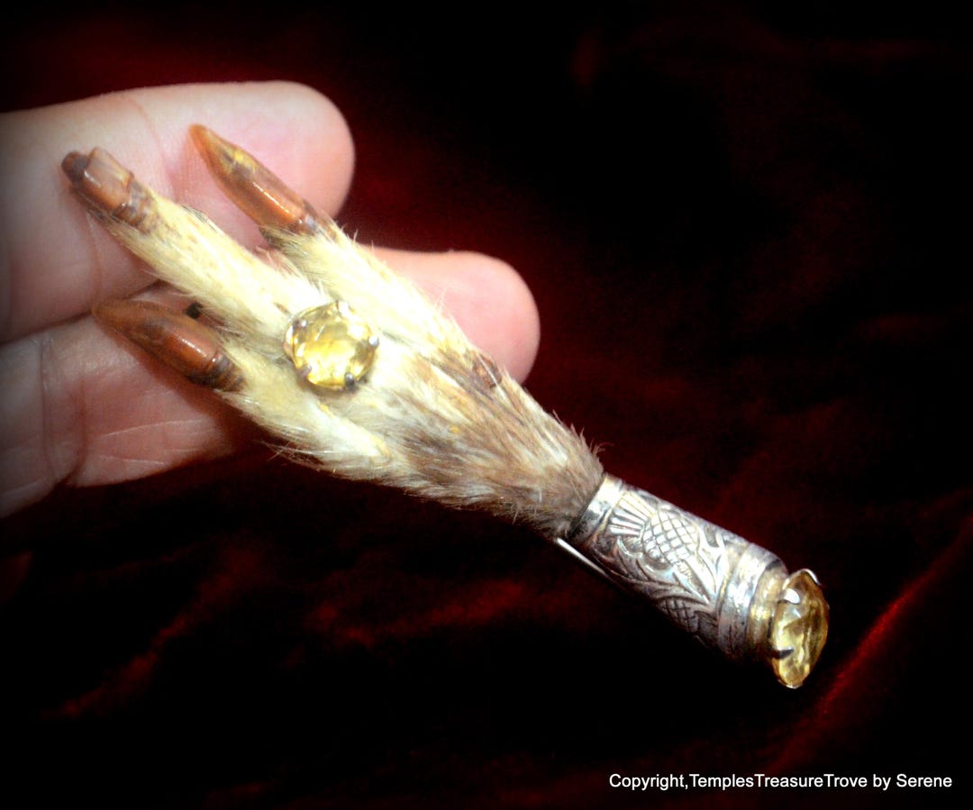 Victorian Sterling Signed Grouse Foot Brooch~gothic Grouse Foot Kilt ...