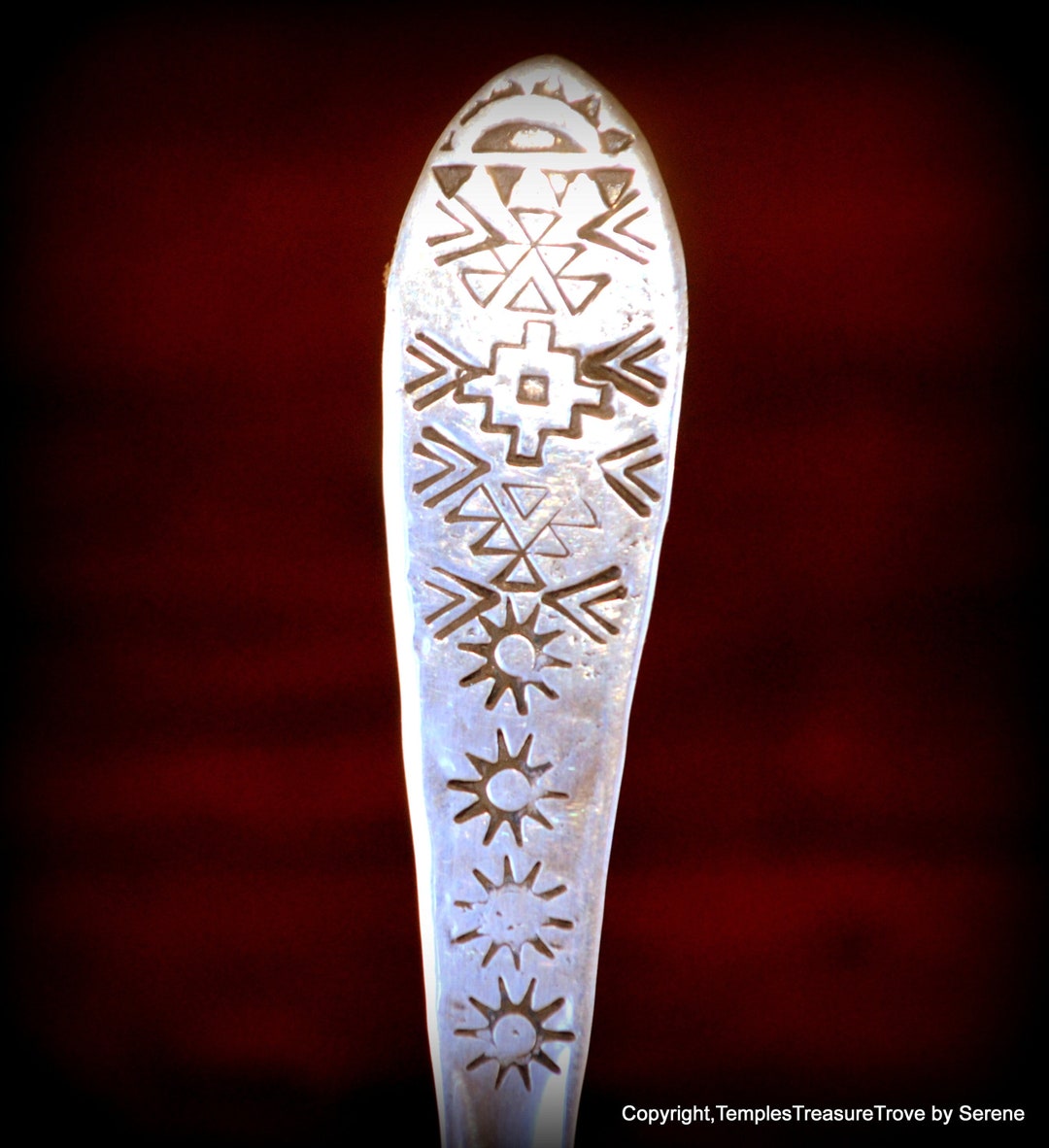 Native American Sterling Spoon~hand Stamped First Nations Spoon ...