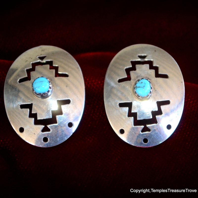 Concho Earrings - Etsy