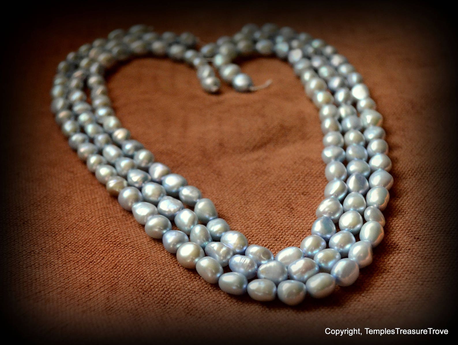 Pale Silver Fresh Water Pearl Strand/iridescent Silver Pearl - Etsy