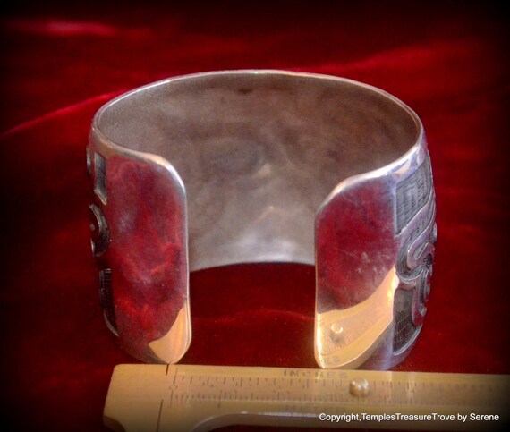 92 Grams Navajo Cuff~950 Silver Double Butterfly Over… - Gem