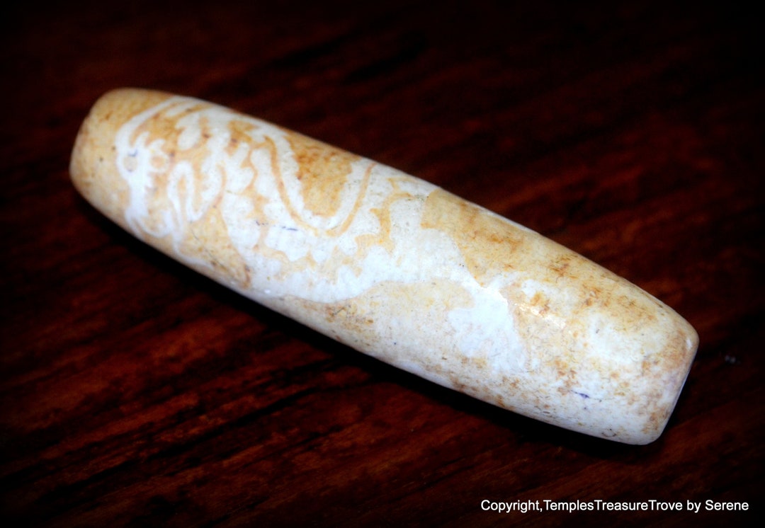 Tibetan Dragon Dzi Bead~sacred Dzi Bead~dragon Energy Talisman ...