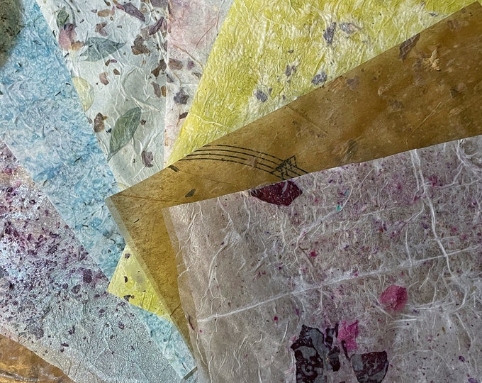 Faux Rice Paper, Handmade Rice Faux Paper, Junk Journal Scrapbooking ...