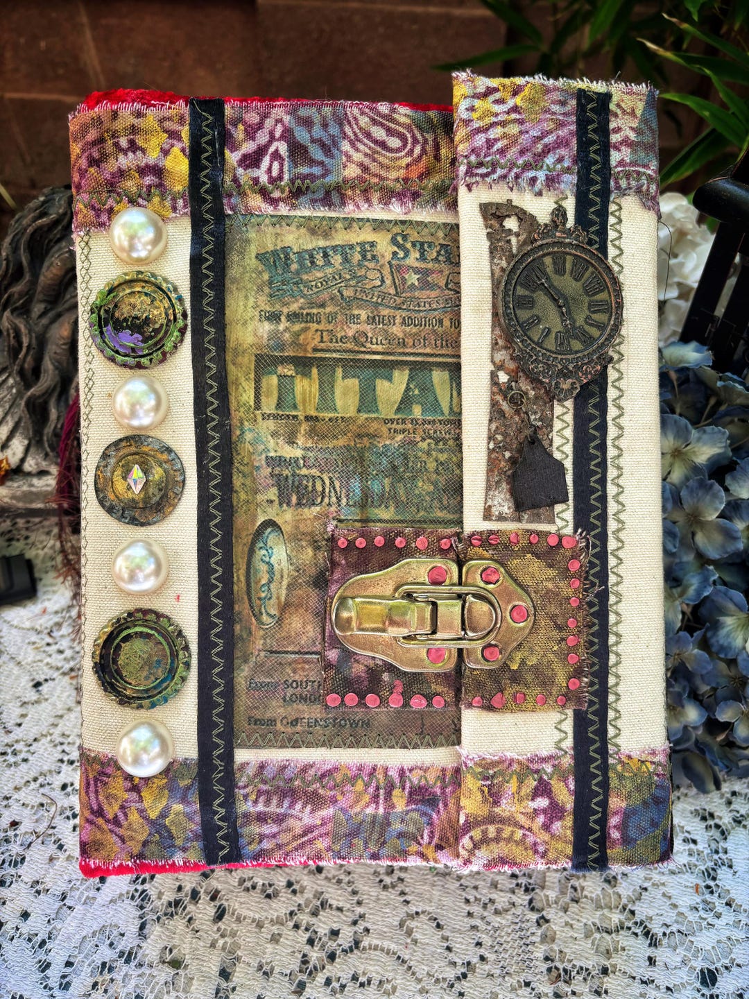 Titanic Diary Junk Journal, Writing ,hardcover, Handmade. Oversized ...