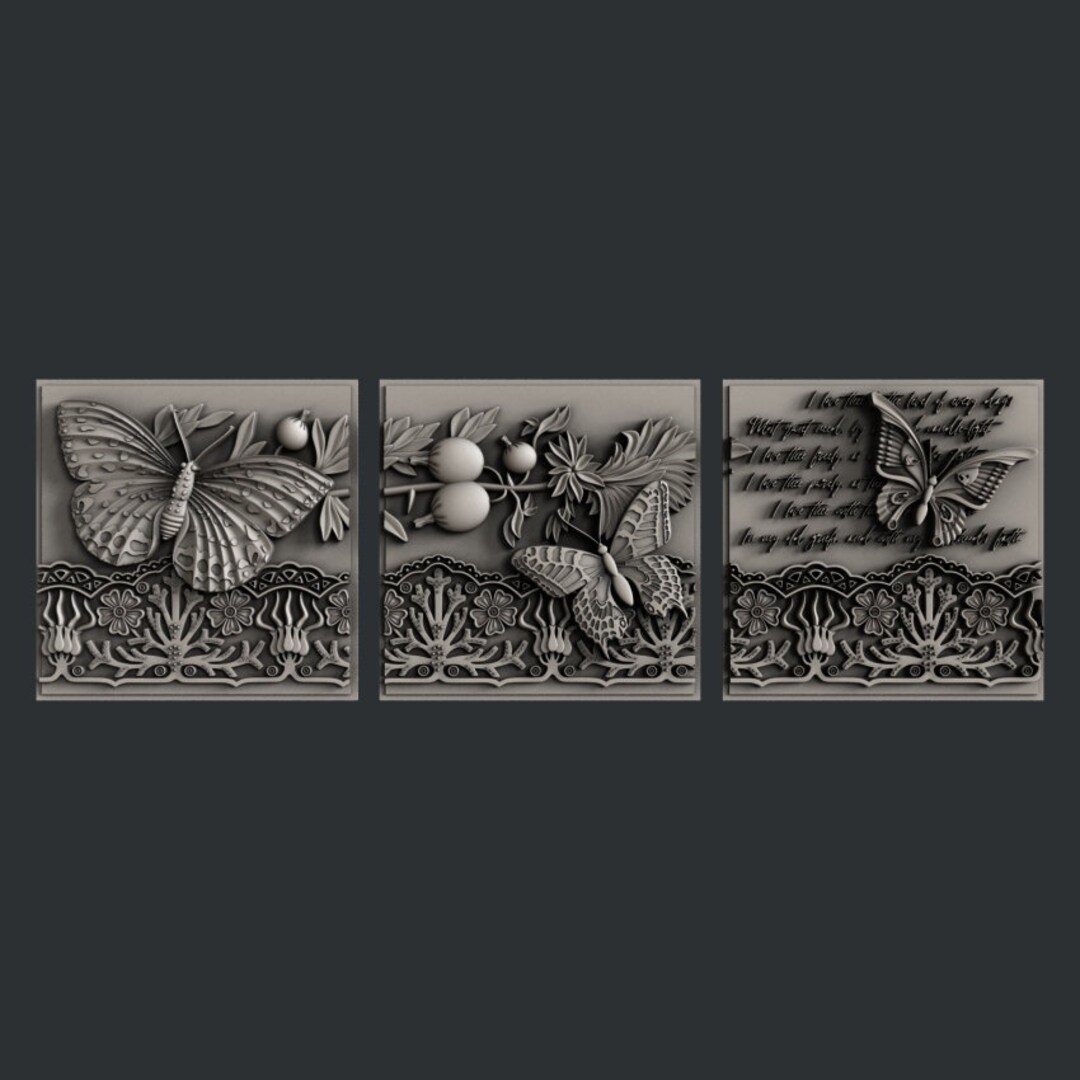 Zuri Designs Vintage Florals #3 Detailed Silicone Mould for Furniture ...