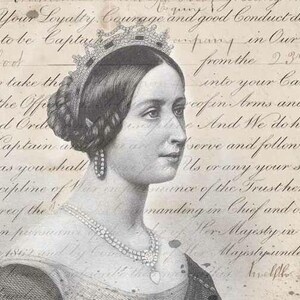 Decoupage Queen Victoria the Queen A4 Rice Paper for DIY Projects ...