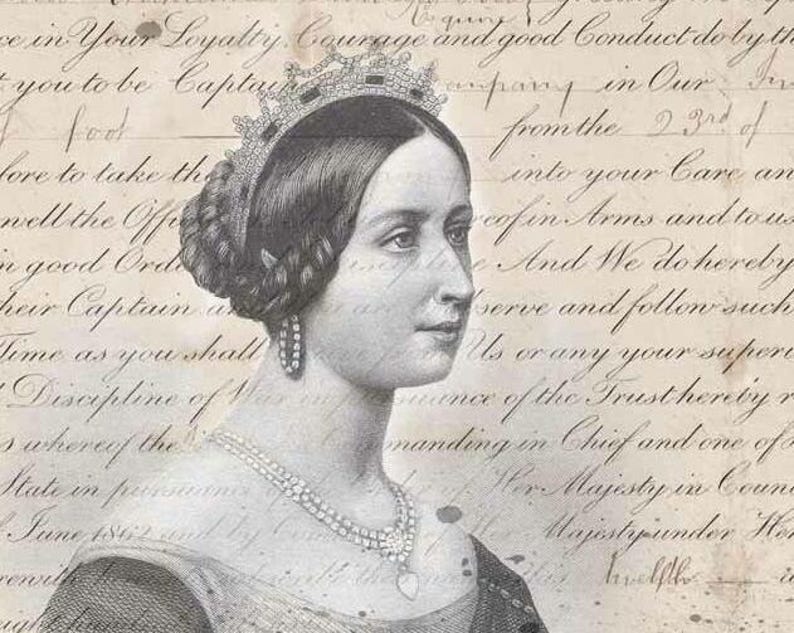 Decoupage Queen Victoria the Queen A4 Rice Paper for DIY Projects ...