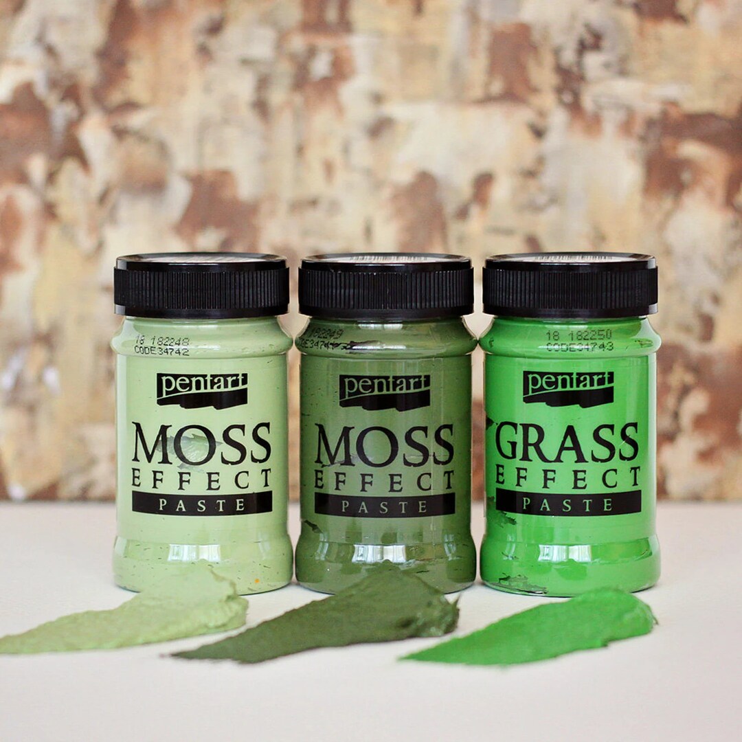 PENTART Moss Effect Texture Paste Dark Green Colored by - Etsy