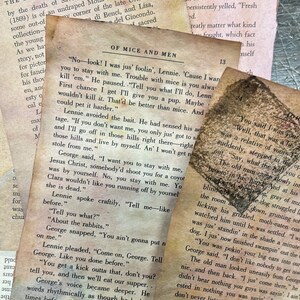Junk Journal, Vintage Distressed Book Pages 30 Double Sided Random ...